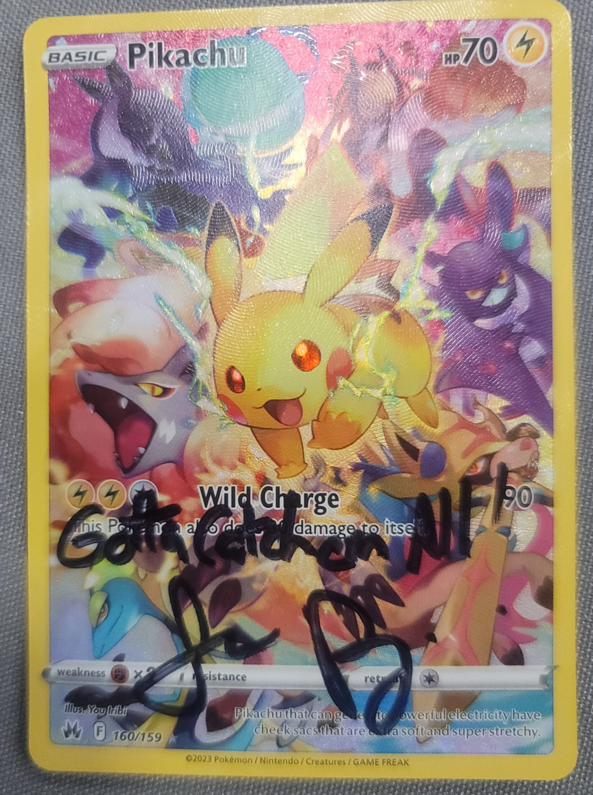Pokemon- Pikachu Card (signed) – Cosmic Collectibles Main