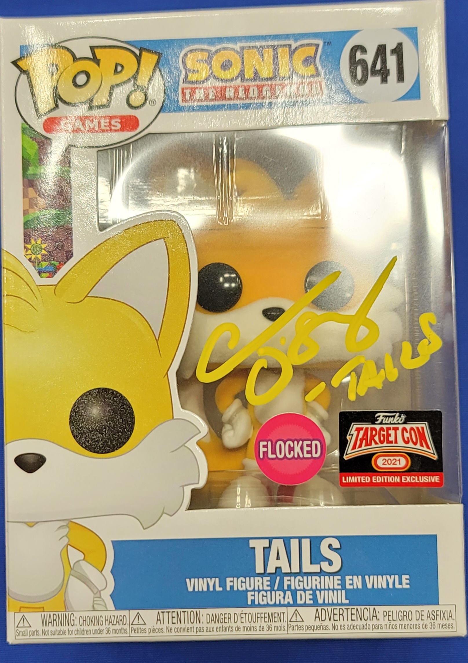 641 sonic the hedgehog Tails (flocked) (Target) (signed) – Cosmic ...