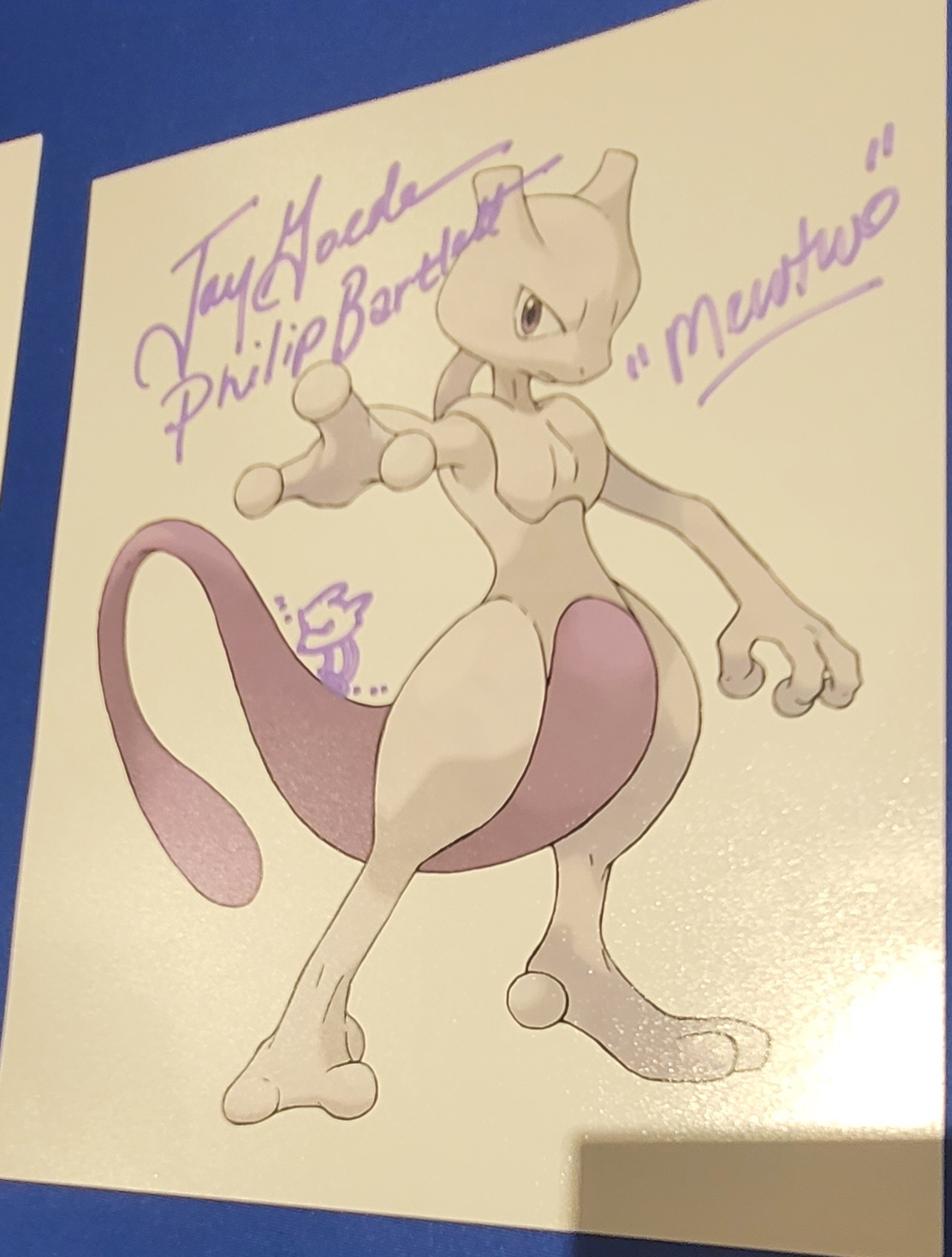 Mewtwo Print -Pokemon- (signed) – Cosmic Collectibles Main